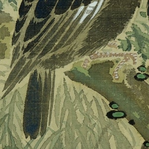 Antique Japanese Wall Hanging Decor,wall Art,bird and Flower,crested ...
