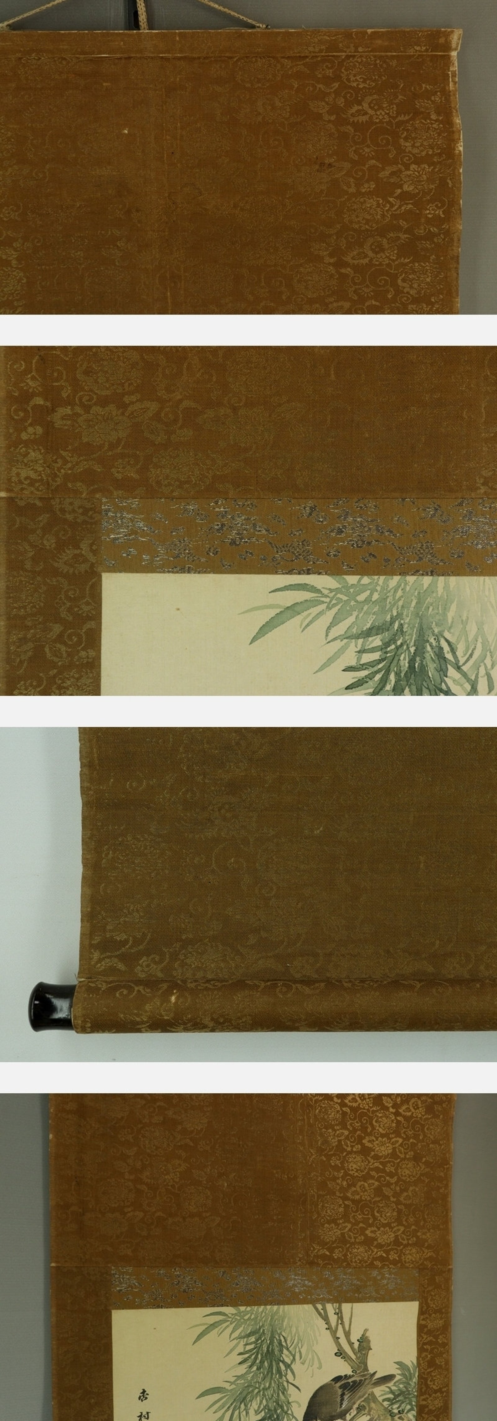 Antique Japanese Wall Hanging Decor,wall Art,bird and Flower,crested ...