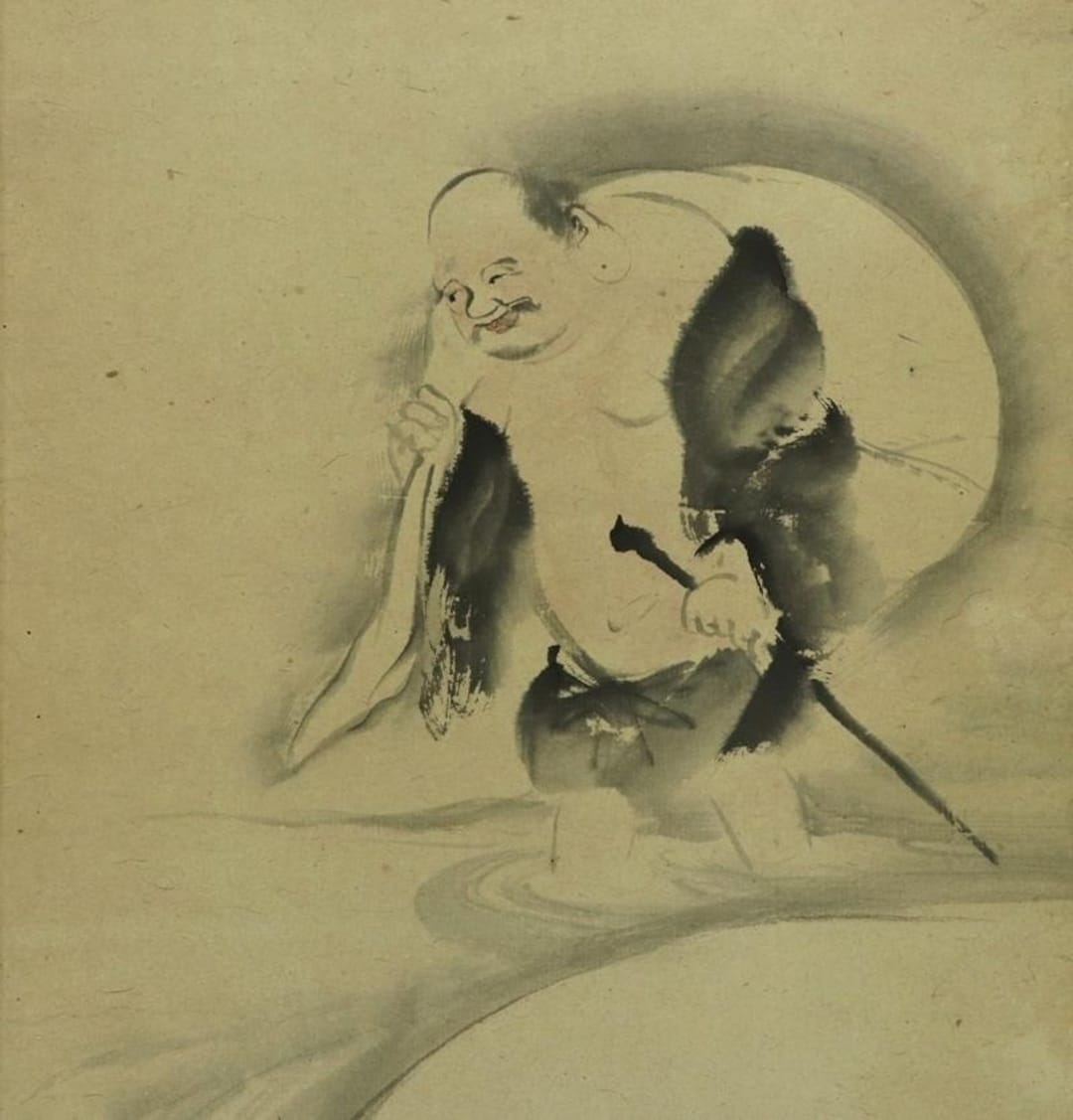 Antique Japanese Wall Hanging Decor,wall Art,wall Painting,ink Painting ...