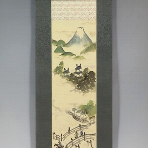 Vintage Hanging Scroll Painting,kakejiku,kakemono Scroll Painting ...