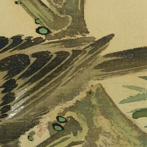 Antique Japanese Wall Hanging Decor,wall Art,bird and Flower,crested ...