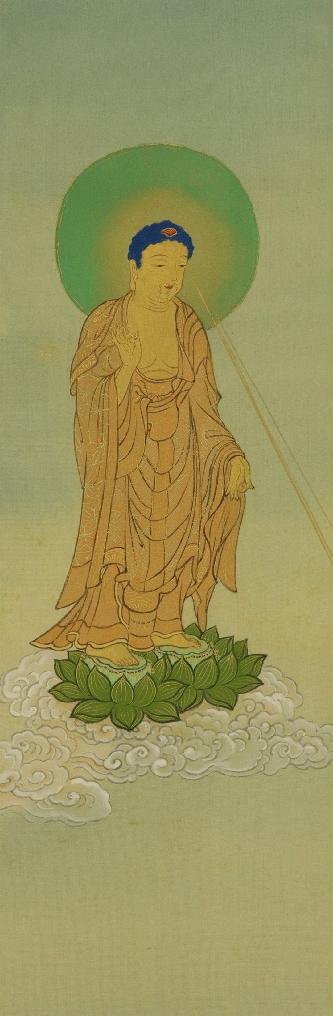 Vintage Japanese Wall Hanging Decor,buddhist Art,amida,amitabha Buddha ...
