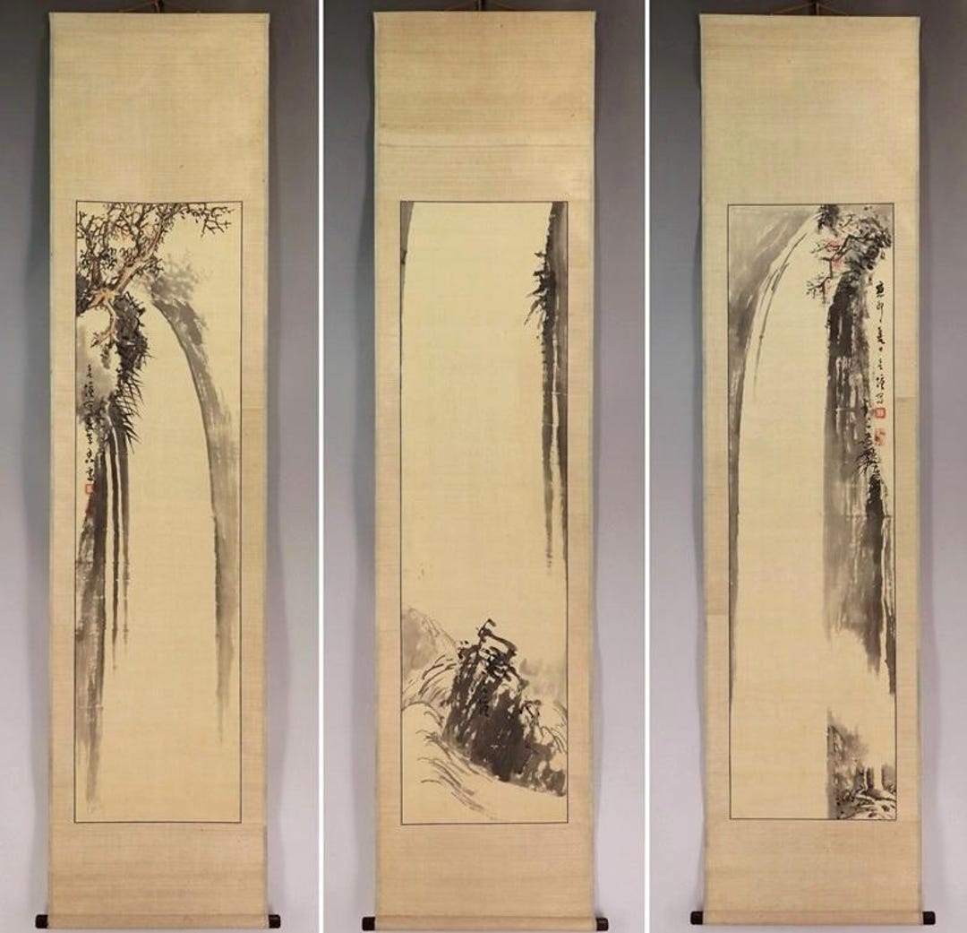 Vintage Japanese Wall Hanging Decor,japan Hanging Scroll Painting ...