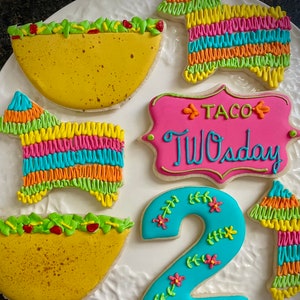 Taco Twosday Cookies - Etsy