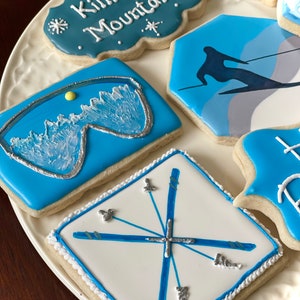 One Dozen Ski Theme Cookies - Etsy