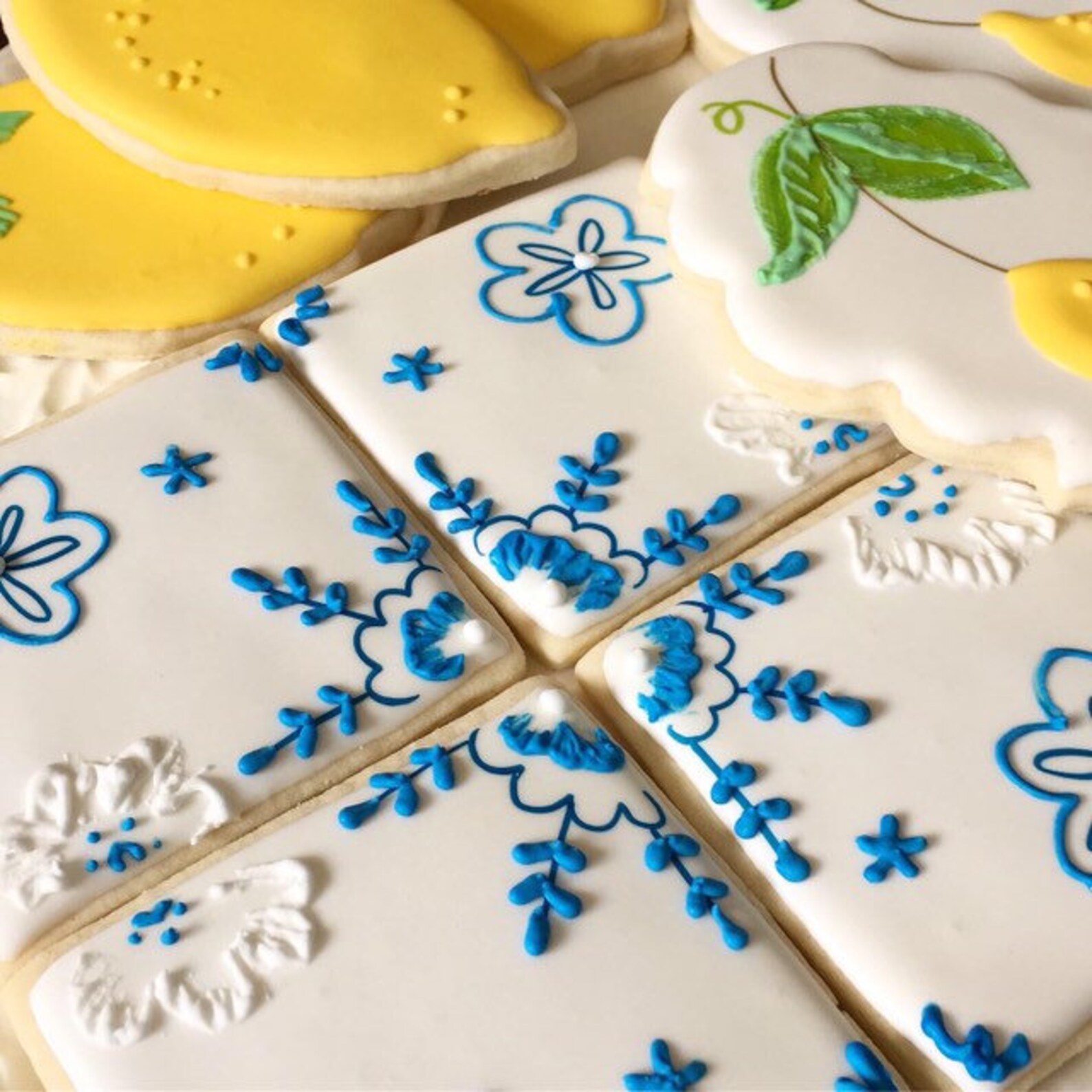 Lemon and Tile Cookies - Etsy