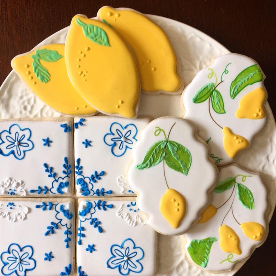 Lemon and Tile Cookies - Etsy