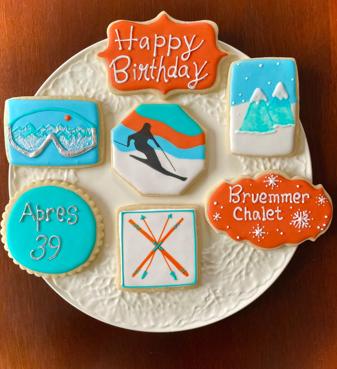 One Dozen Ski Theme Cookies - Etsy