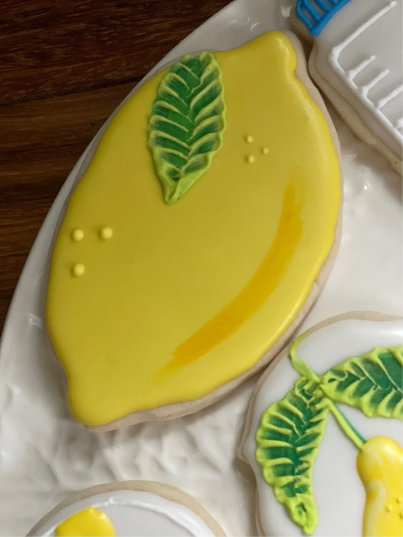 Baby Shower Cookies With Lemon Theme - Etsy