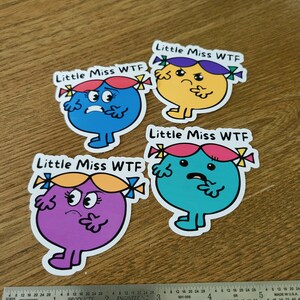 Little Miss WTF Sticker Pack - Etsy