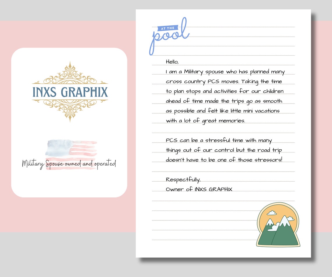 PCS Road Trip Planner Template - Digital PDF - Etsy