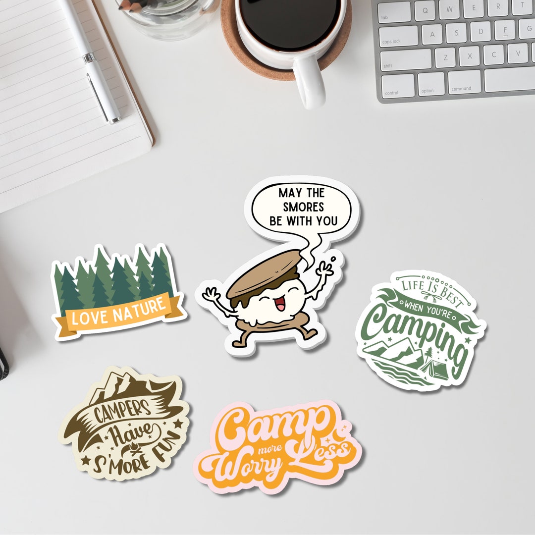 Camping Smore Sticker Pack - Etsy