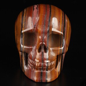 Tiger Iron Skull 2 Inch 112g Hand Carved Realistic Crystal Skull ...