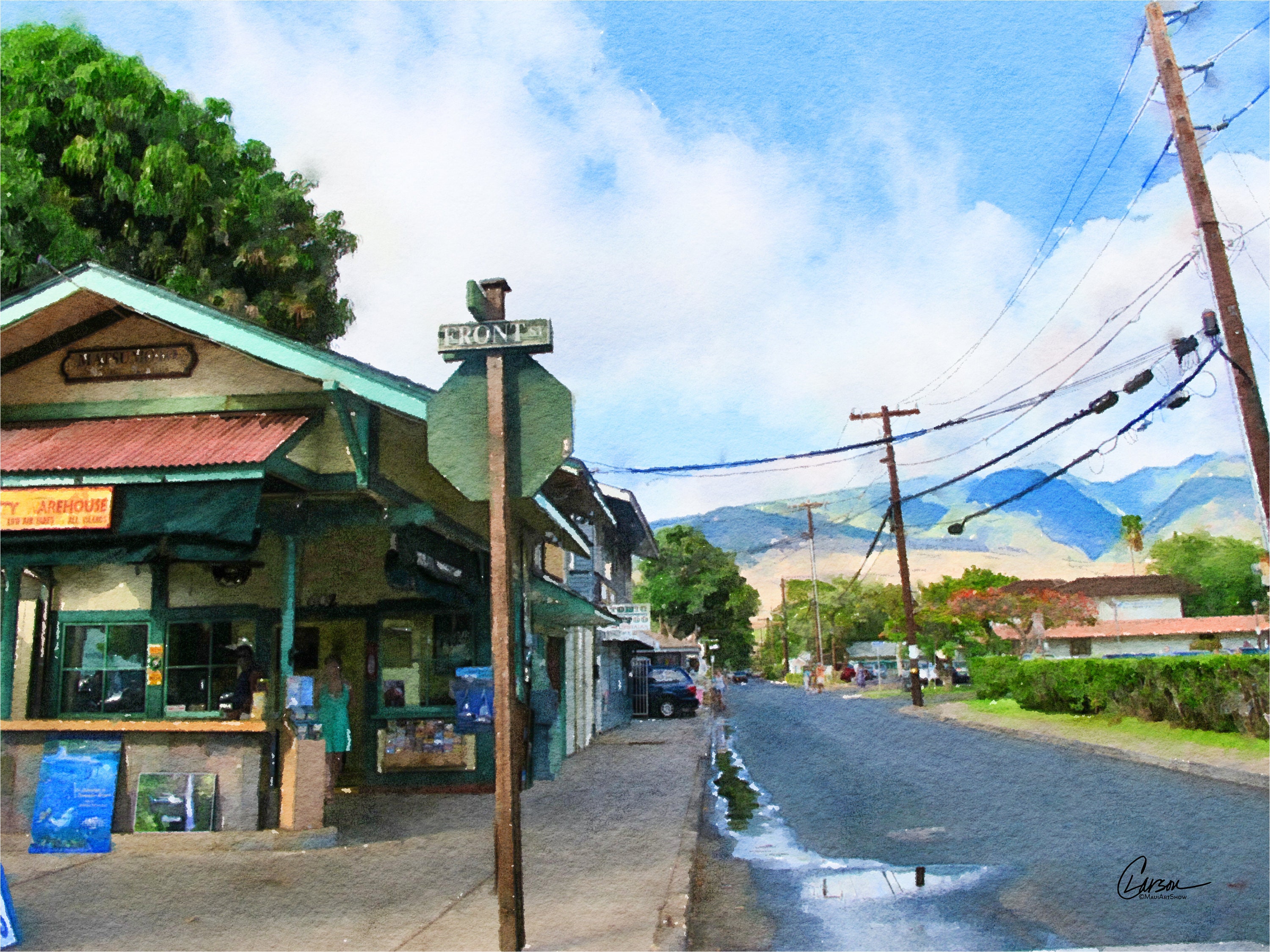 FRONT STREET SIGN full Size Image Lahaina Maui Hawaii Front St Corner ...