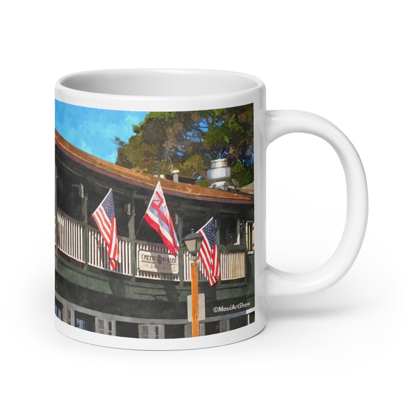 CHEESEBURGER IN PARADISE Mug Lahaina Maui Restaurant Coffee Mugs ...