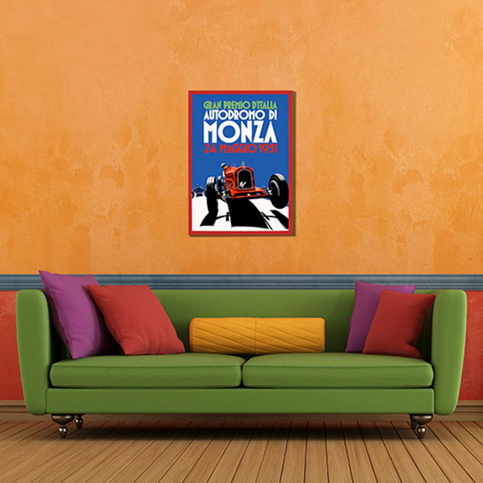 Art Deco Alfa Romeo Monza Racing Poster Giclee Print - Etsy