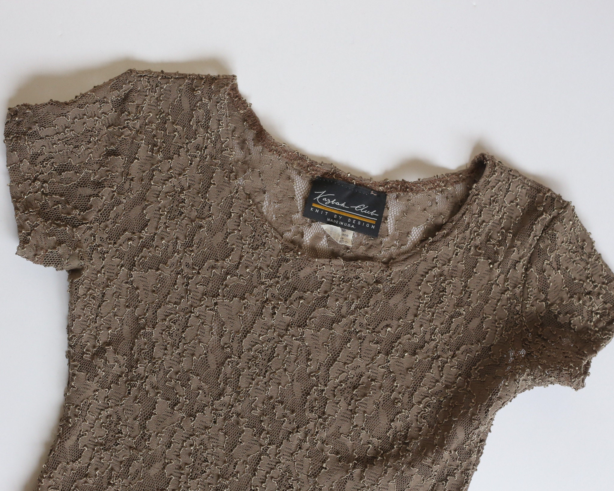 Brown Lace Bodysuit Y2k See Through One Piece S-M - Etsy