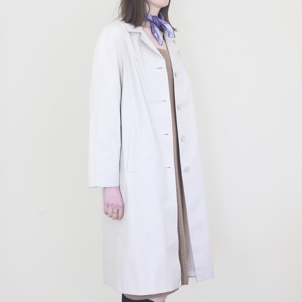White Trench Coat - Etsy