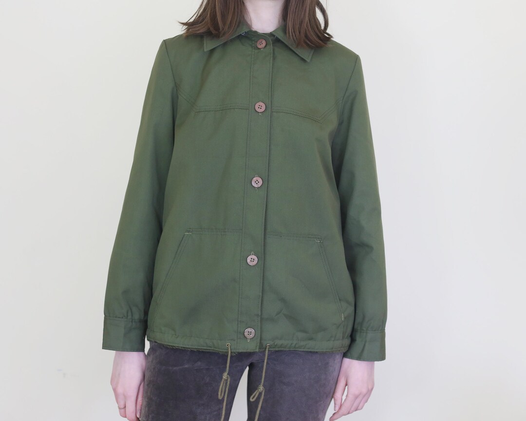 Army Green Canvas Jacket, S-M - Etsy