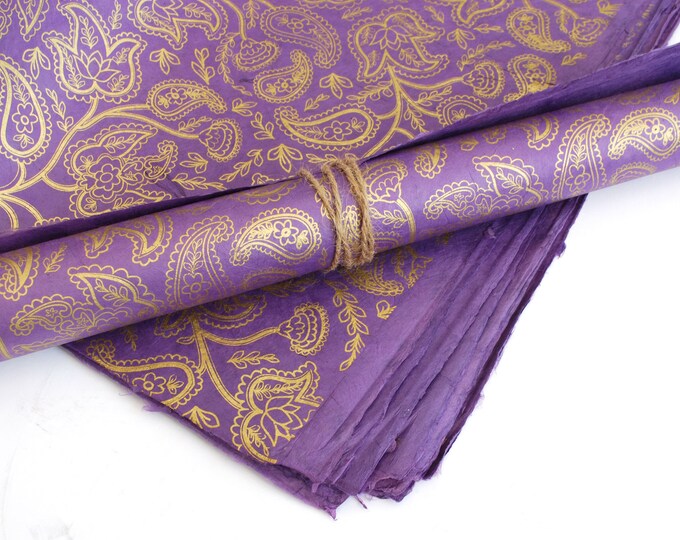 Purple & Gold Digital Paper and Printable Backgrounds - Etsy