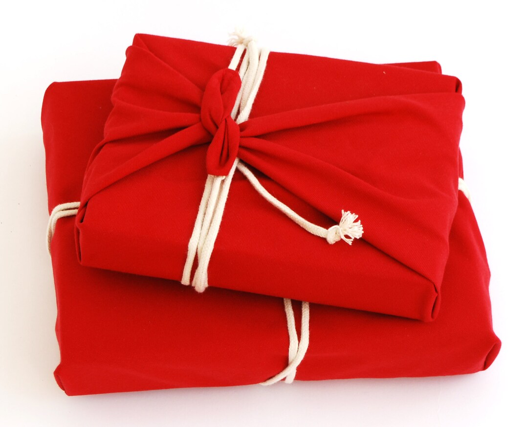 Reusable Cotton Gift Wrap, Zero Waste Plastic Free Gift Wrapping ...