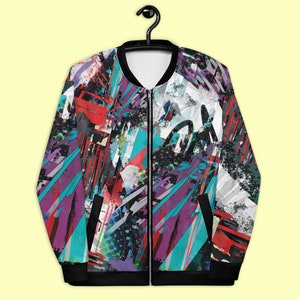 Cyberpunk Digital Graffiti Track Jacket. | Etsy