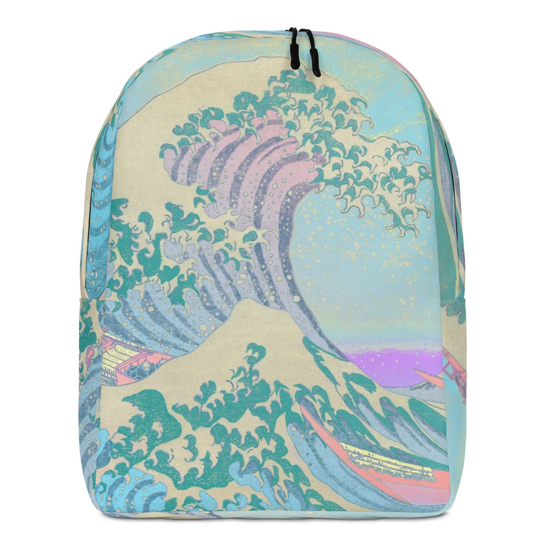 Great Wave off Kanagawa Pastel Backpack - Etsy