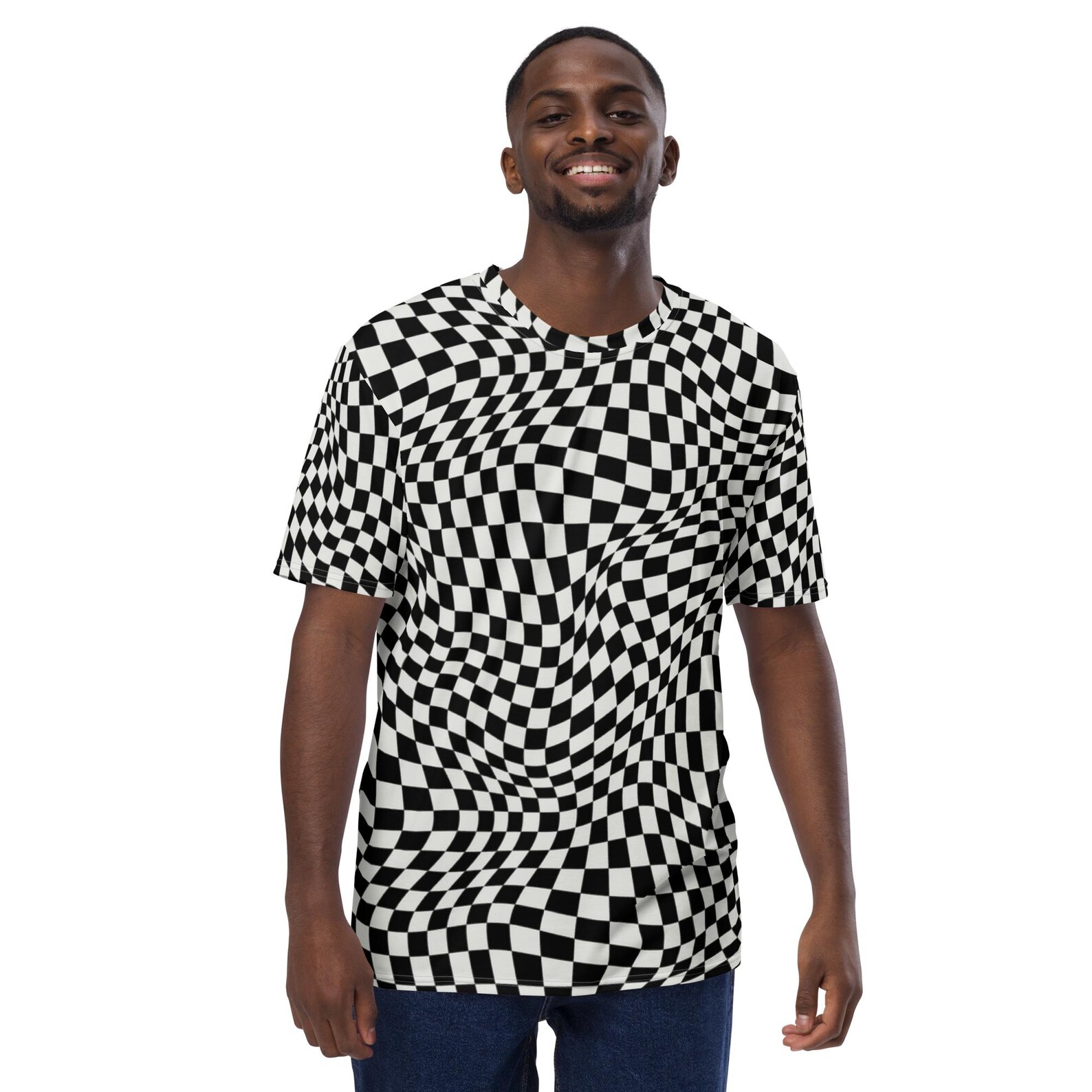 Checkboard Op Art T-shirt - Etsy