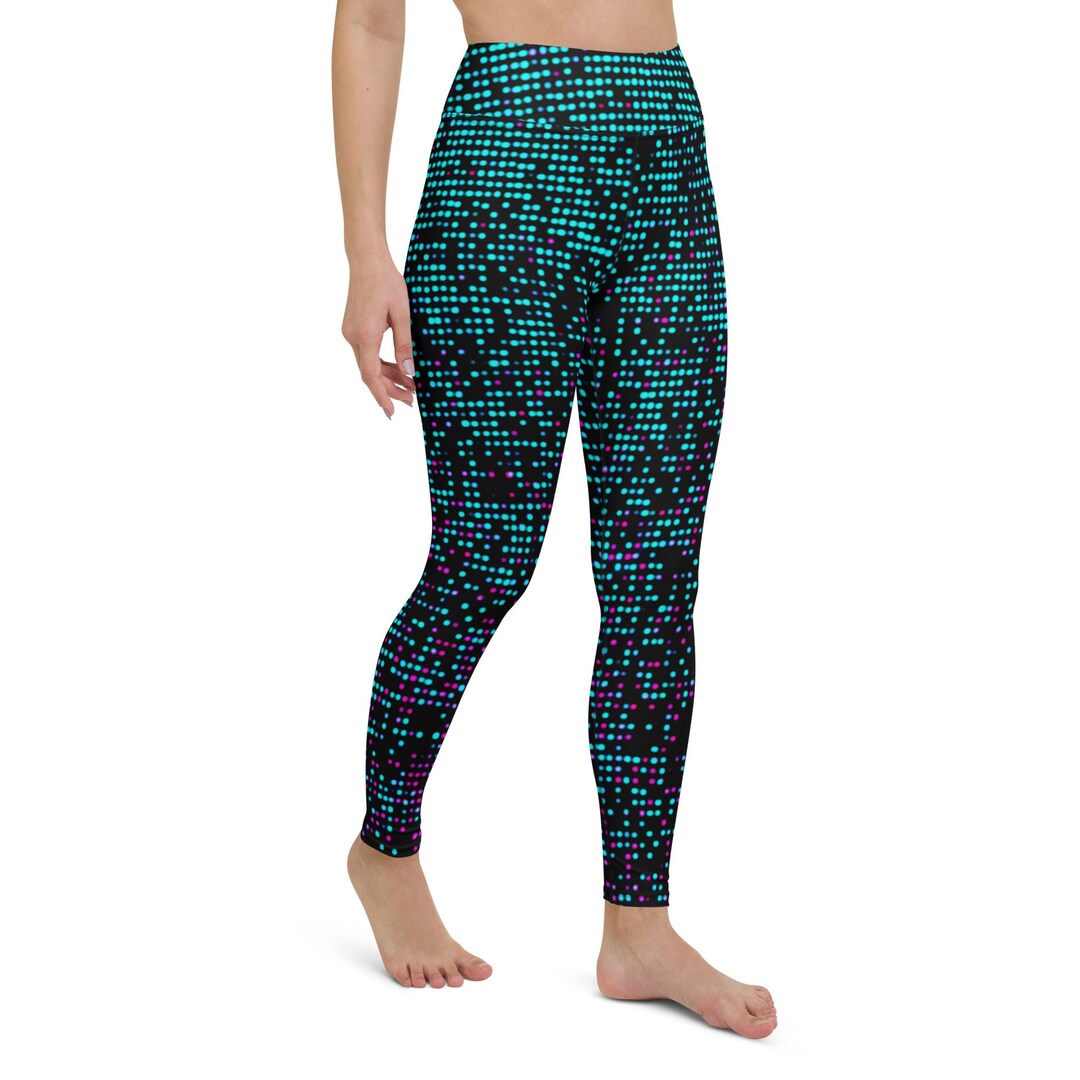 Neon Spots Yoga Leggings - Etsy