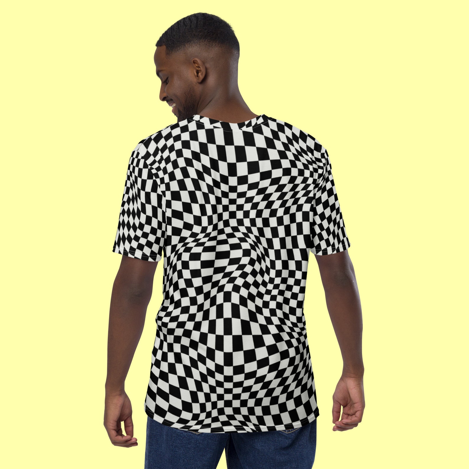 Checkboard Op Art T-shirt - Etsy