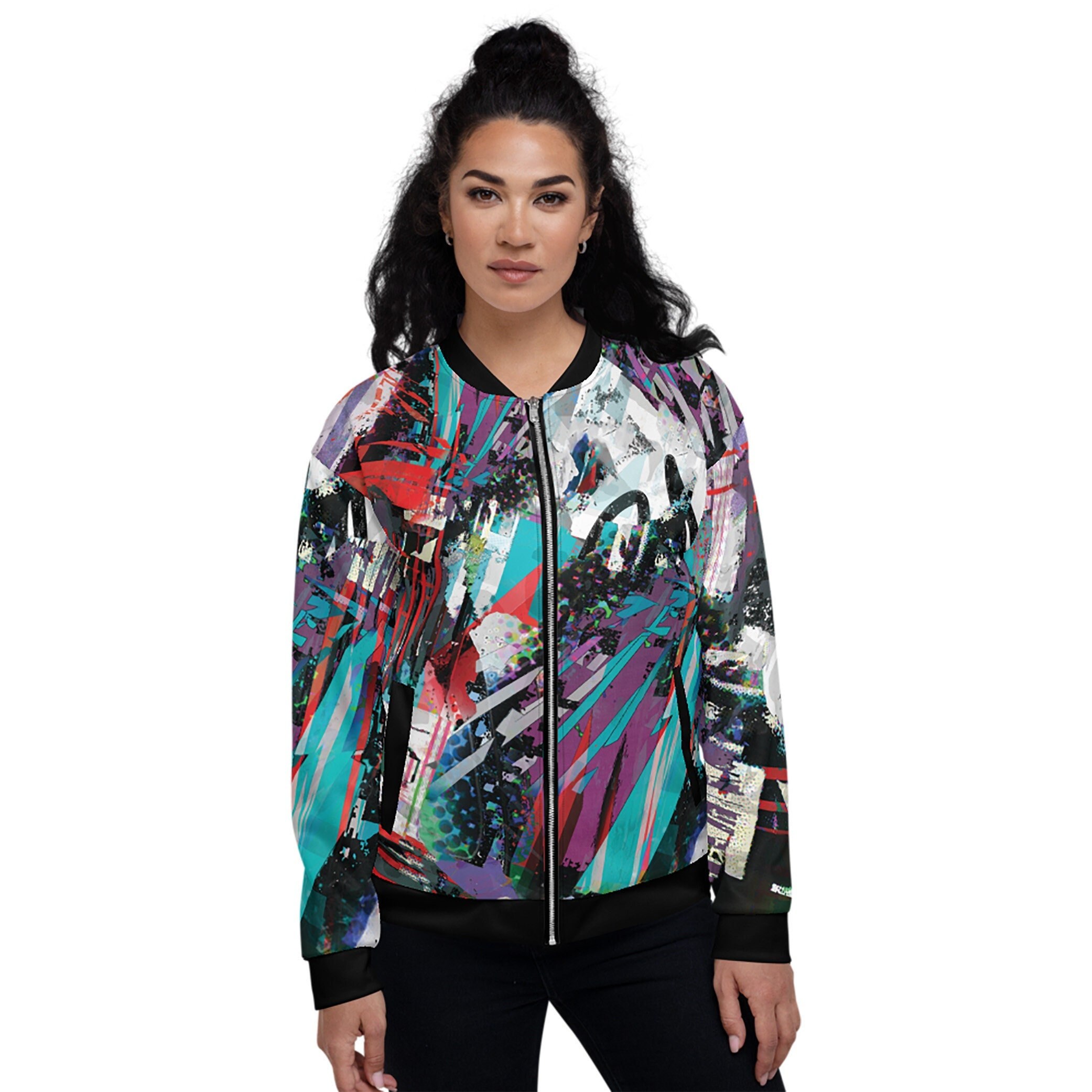 Cyberpunk Digital Graffiti Track Jacket - Etsy