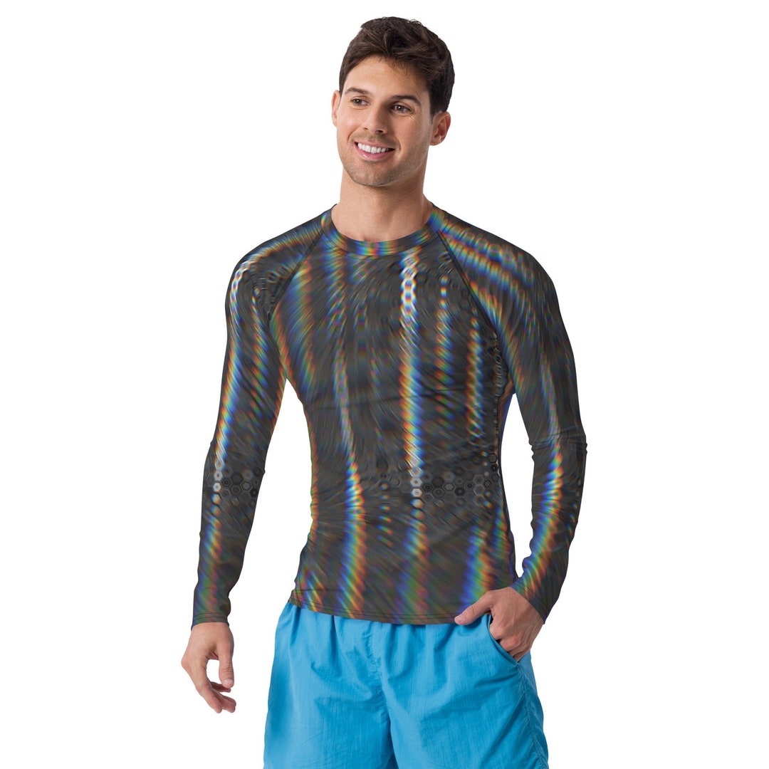 Glitch Rash Guard. Raglan Long Sleeve Tight Shirt. - Etsy