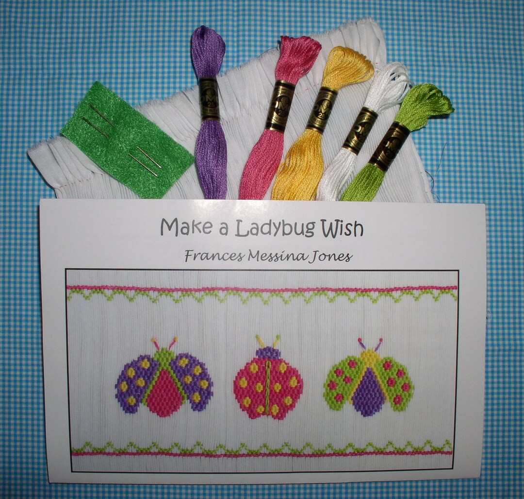 Make A Ladybug Wish Smocking Kit by Frances Messina Jones - Etsy