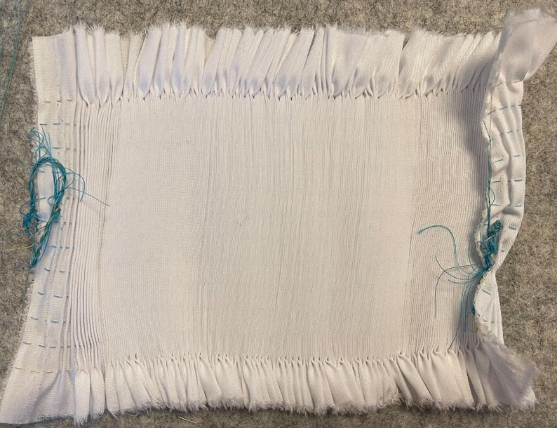 Pre Pleated White Broadcloth Fabric Insert - Etsy