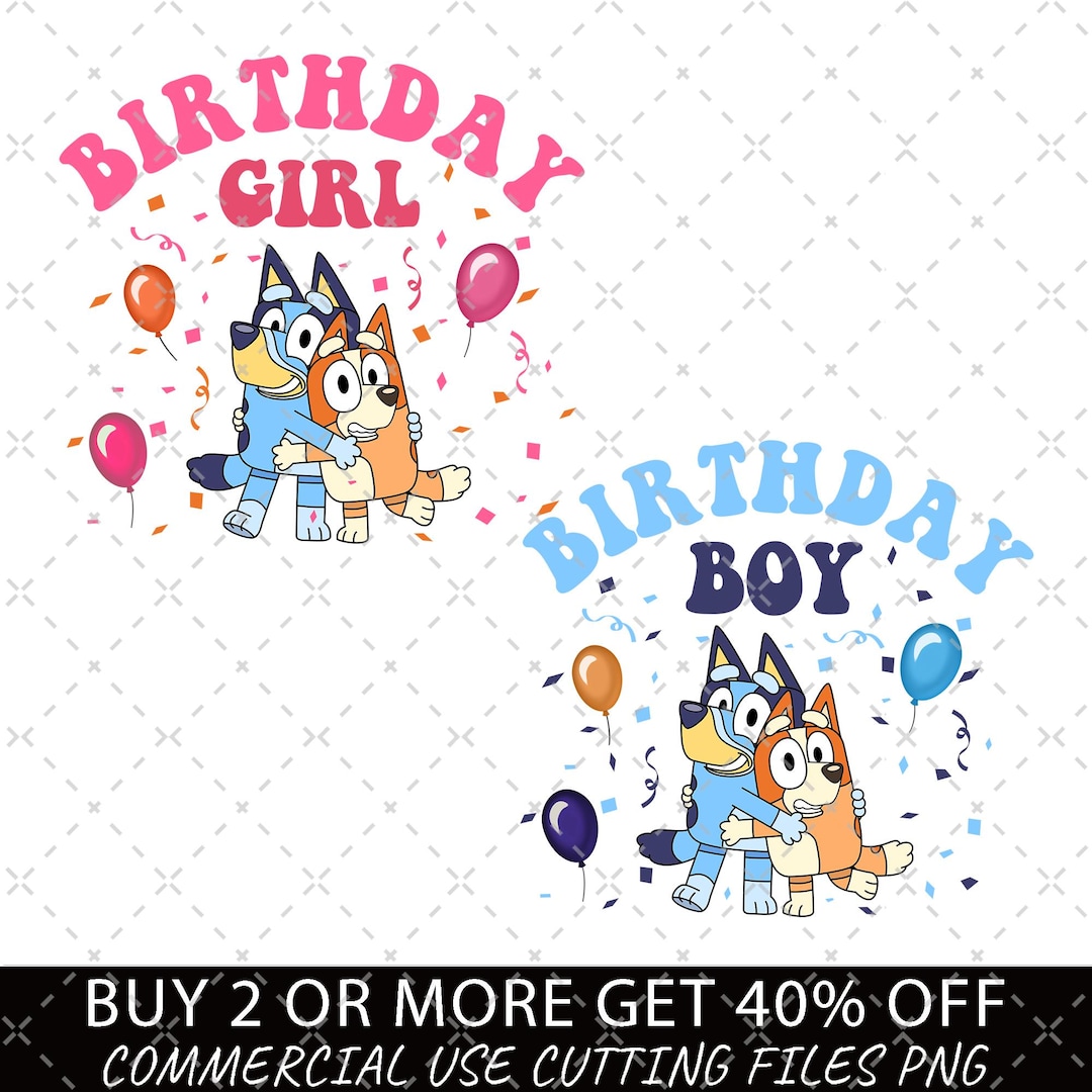Bluey Birthday Png, My Birthday Png, Birthday Party Png, Birthday Gifts ...