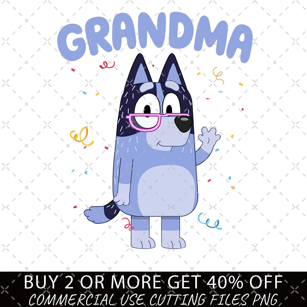 Bluey Nana PNG, Bluey Family Png, Grandma Bluey, Bluey Mothers Day ...