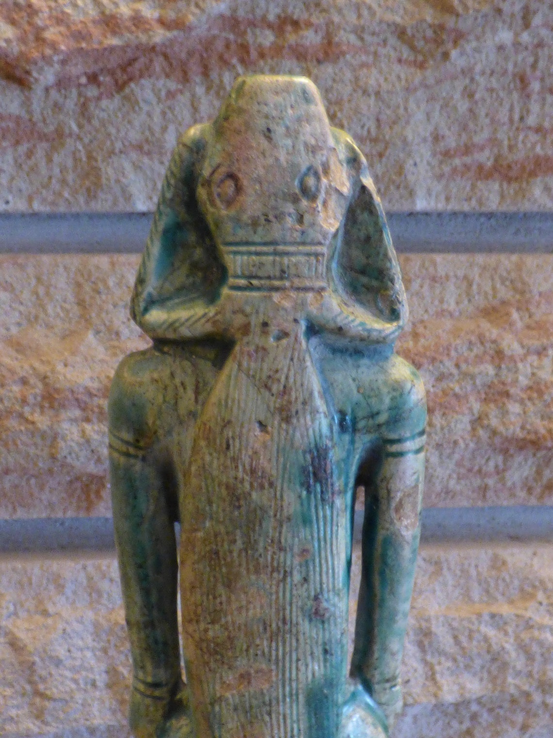 Antique Egyptian Faience Carved Stone Statue - Pharaoh - King Tut ...