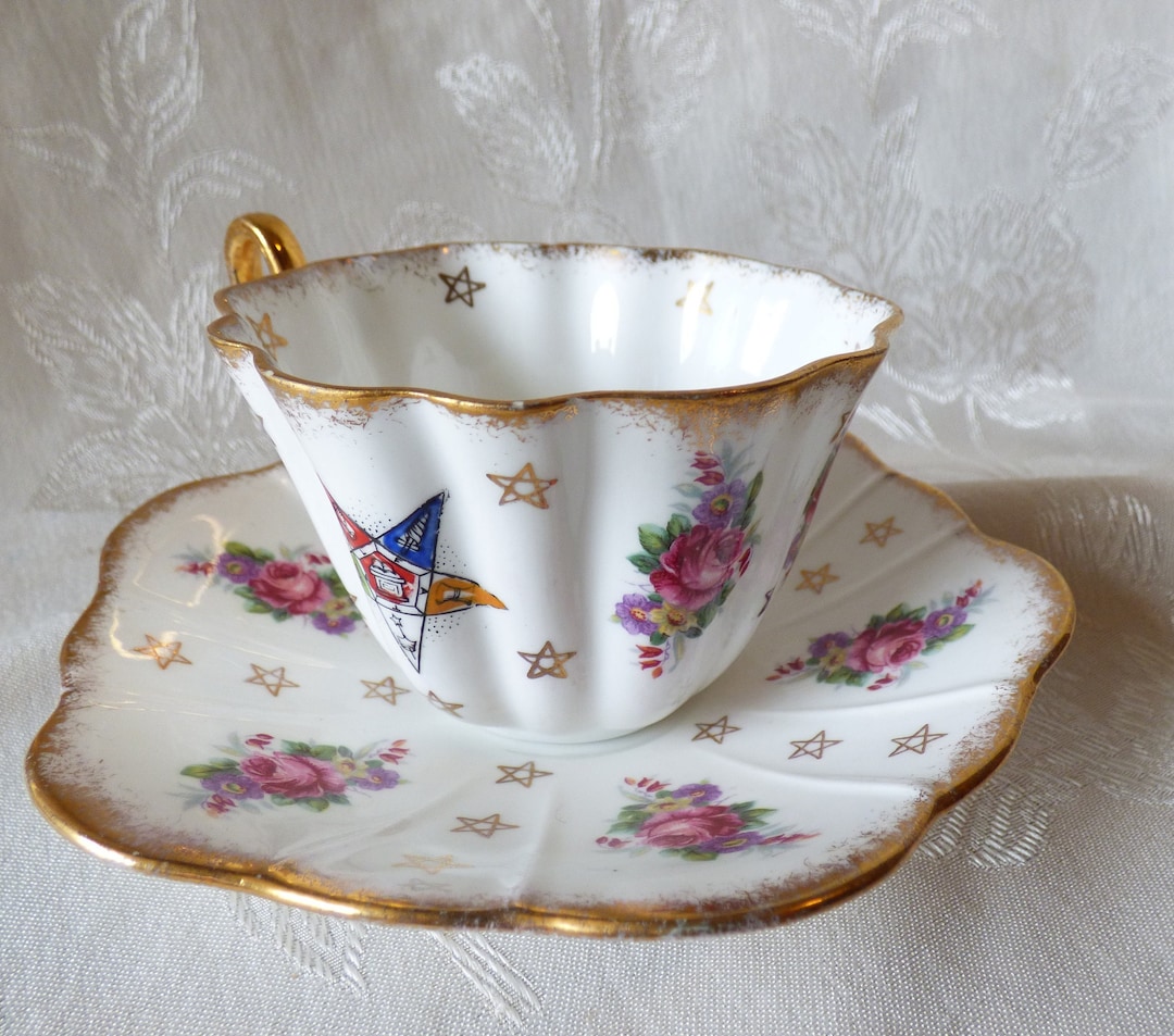 Royal Stuart - Order of the Eastern Star - Tea Cup - Hand Painted - Etsy