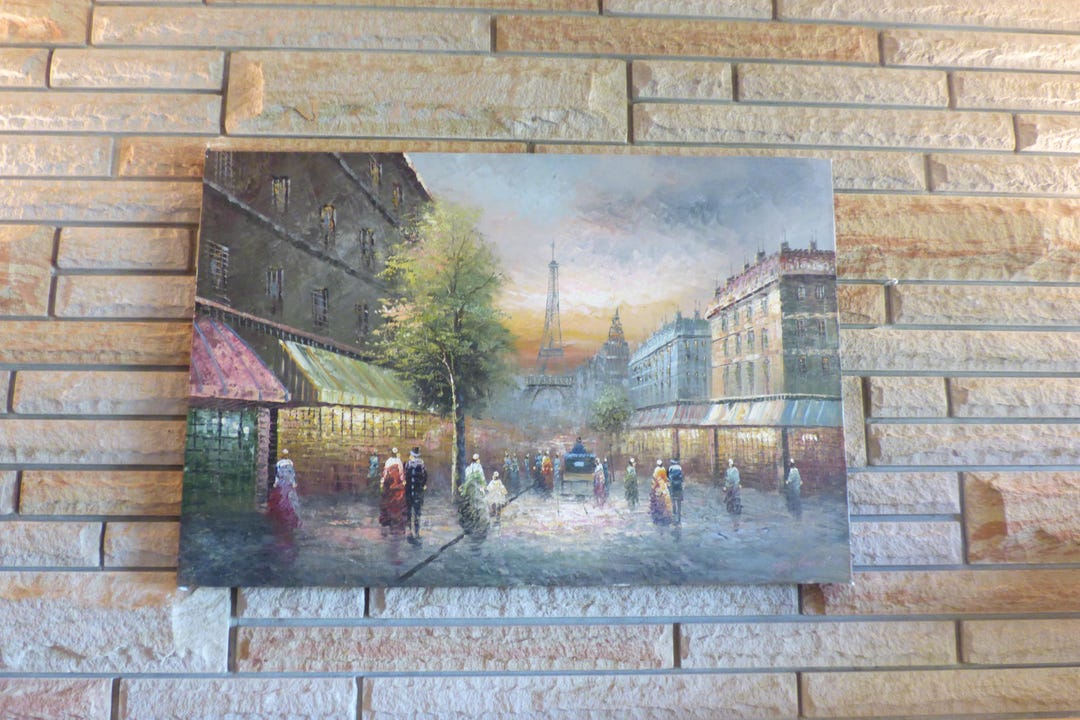 Marie Charlot Oil on Canvas - Paris Street Scene - Impressionist Style ...