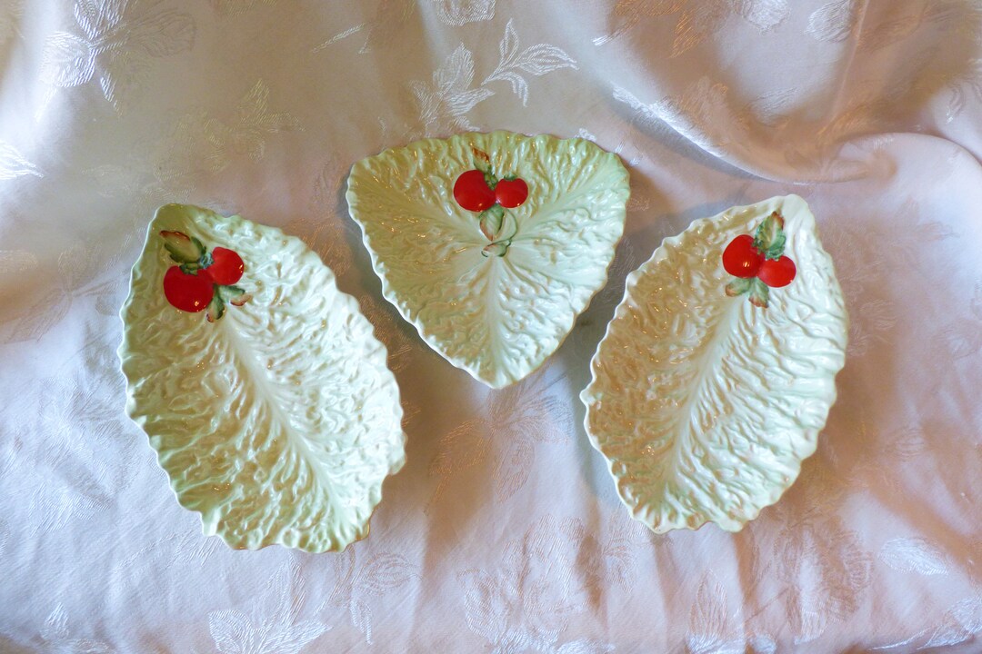 Carlton Ware - Australian Design - Set of 3 Cabbage Leaf & Tomato ...