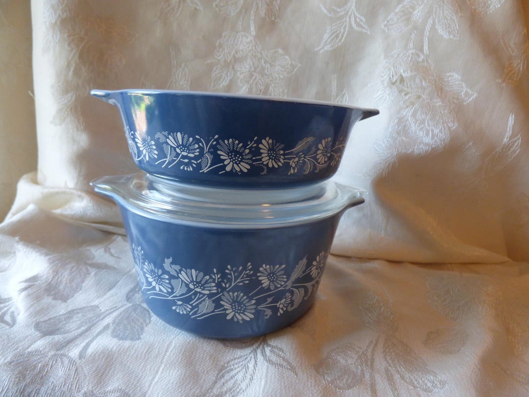 Set of 2, Vintage Colonial Mix Pyrex Backing Casserole Bowls - Etsy