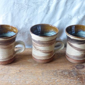 Barry Jeeves PEI Studio Pottery Hand Thrown Coffee Mug Set With Large ...