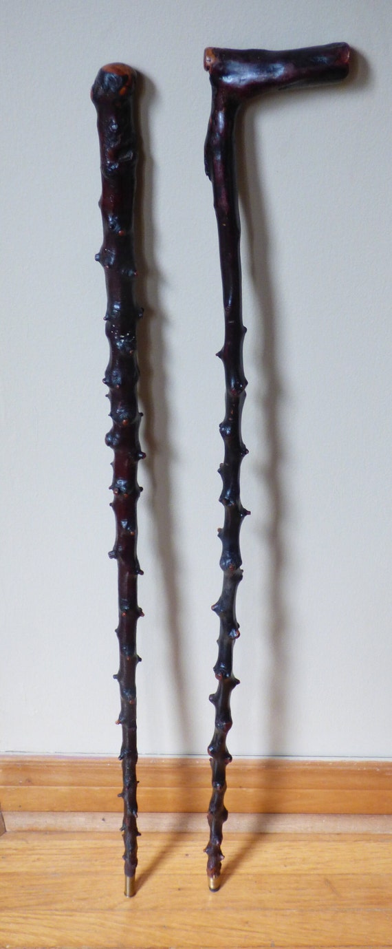 Antique Blackthorn Shillelagh Cane Walking Stick Set of Two - Etsy