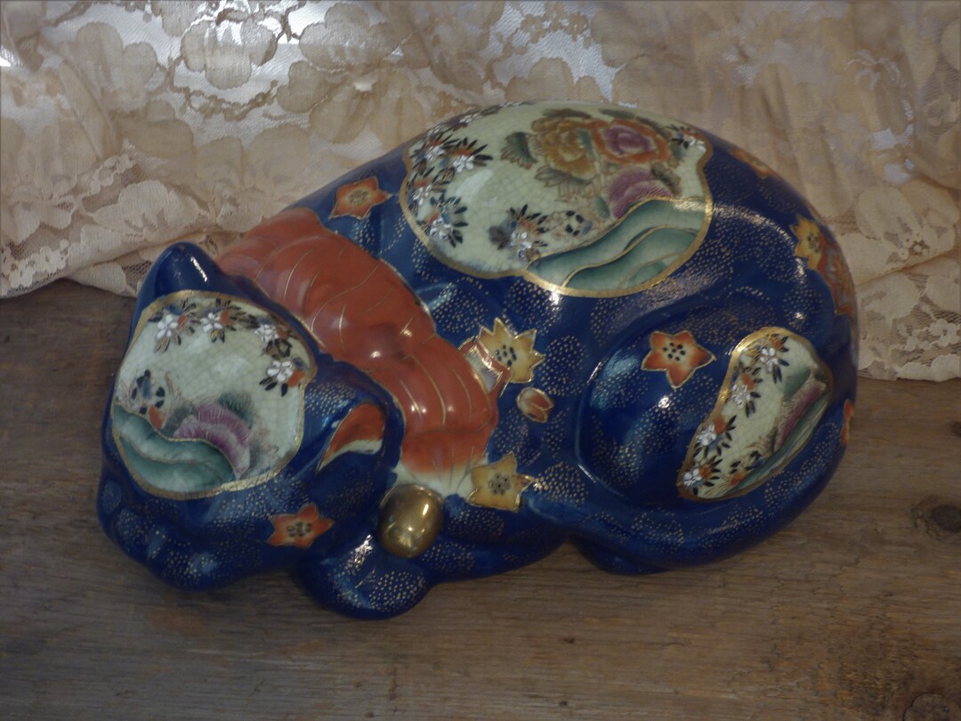 Asian Satsuma Cat Deep Cobalt Blue Large 13 Hand - Etsy