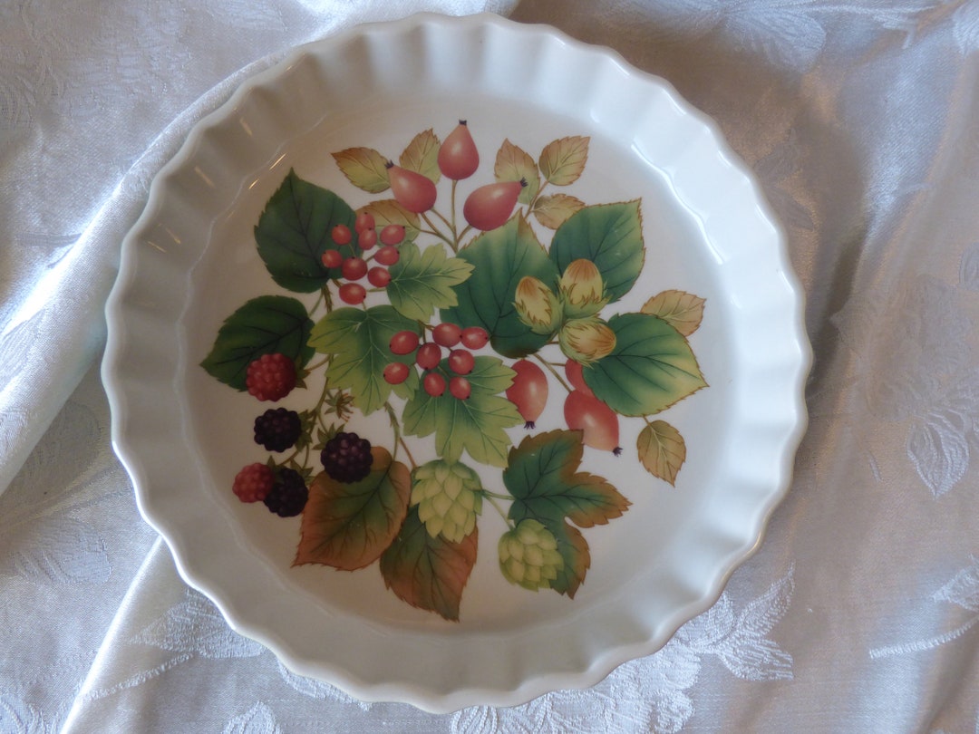 Cloverleaf Country Fruits Pie Pan - Made in England - Etsy
