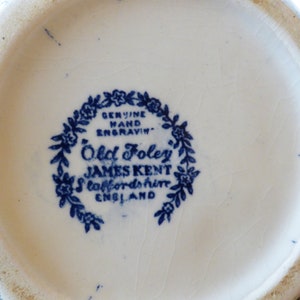 Old Foley James Kent Flow Blue From Hand Engraving Pitcher Farmhouse ...