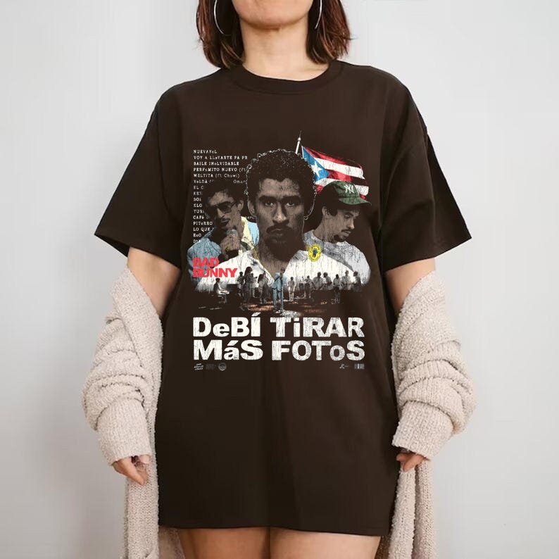 Retro Bad Bunny Debí Tirar Más Fotos Album Shirt Vintage 90s Grapic Tee ...