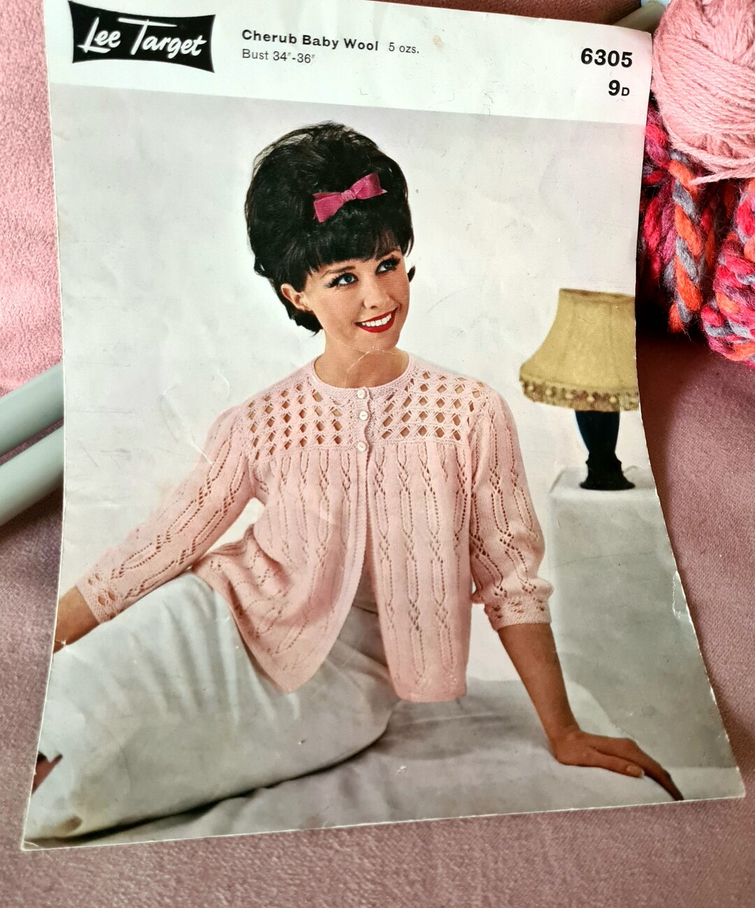 Vintage 1950s Knitting Pattern for a Bed Jacket by Lee Lister. - Etsy