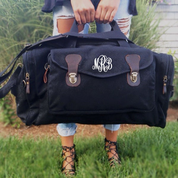 Monogrammed Weekender Bag - Etsy