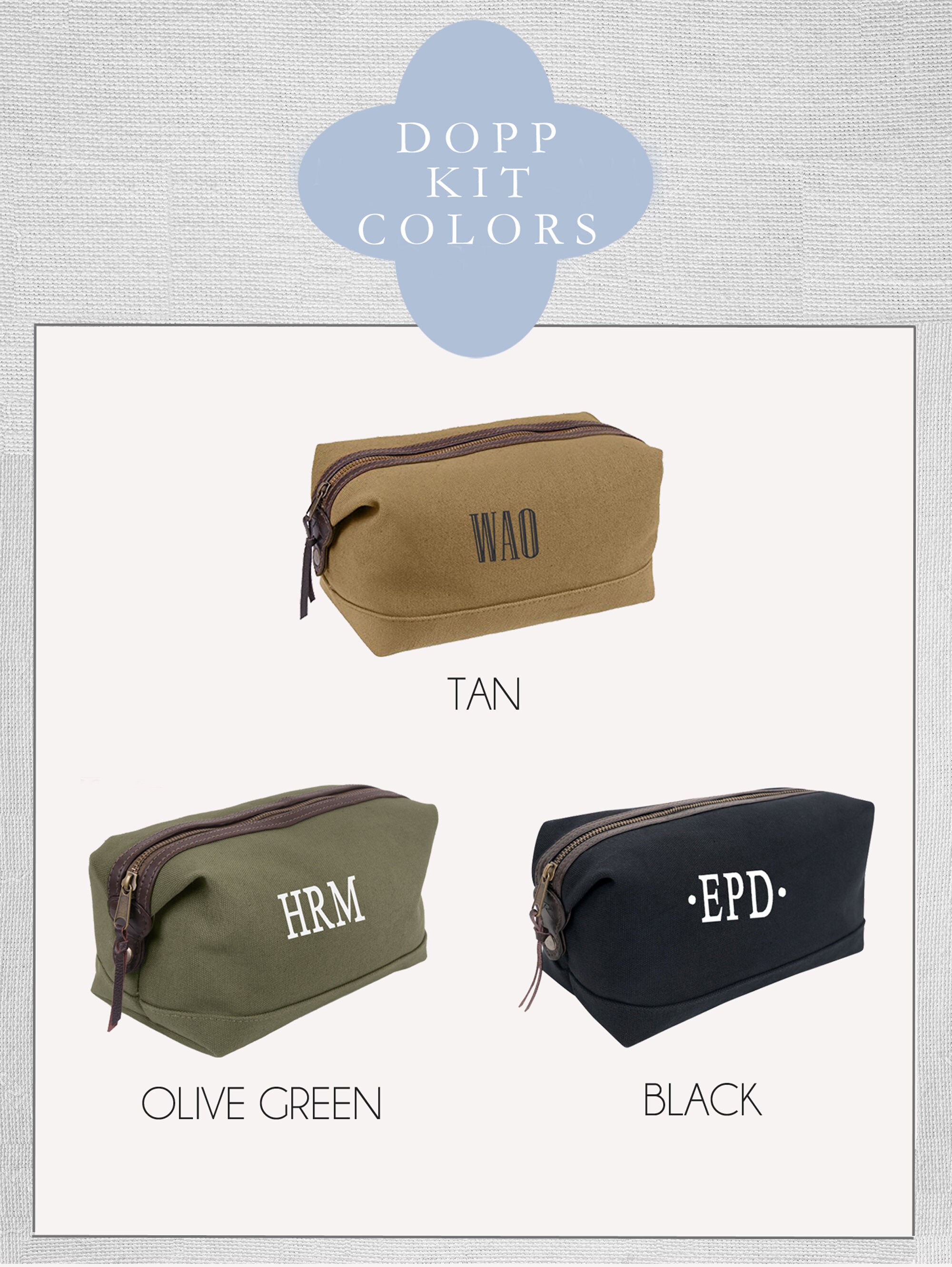 Personalized Dopp Kit Mens Toiletry Bag Groomsmen Gift Travel | Etsy